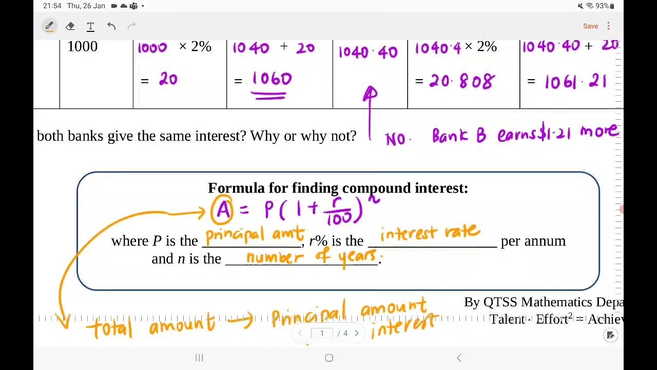 3SG3 HBL WEEK 4 - 3.5 COMPOUND INTEREST - YouTube