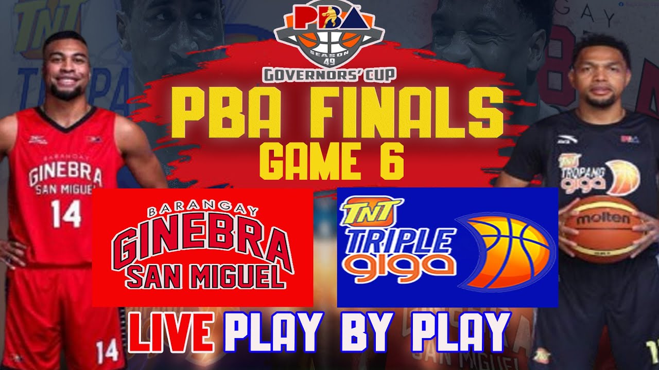 PBA LIVE 🔴BARANGAY GINEBRA VS TNT TROPANG GIGA -FINALS- GAME 6 PBA GOVERNORS CUP 2024 - YouTube