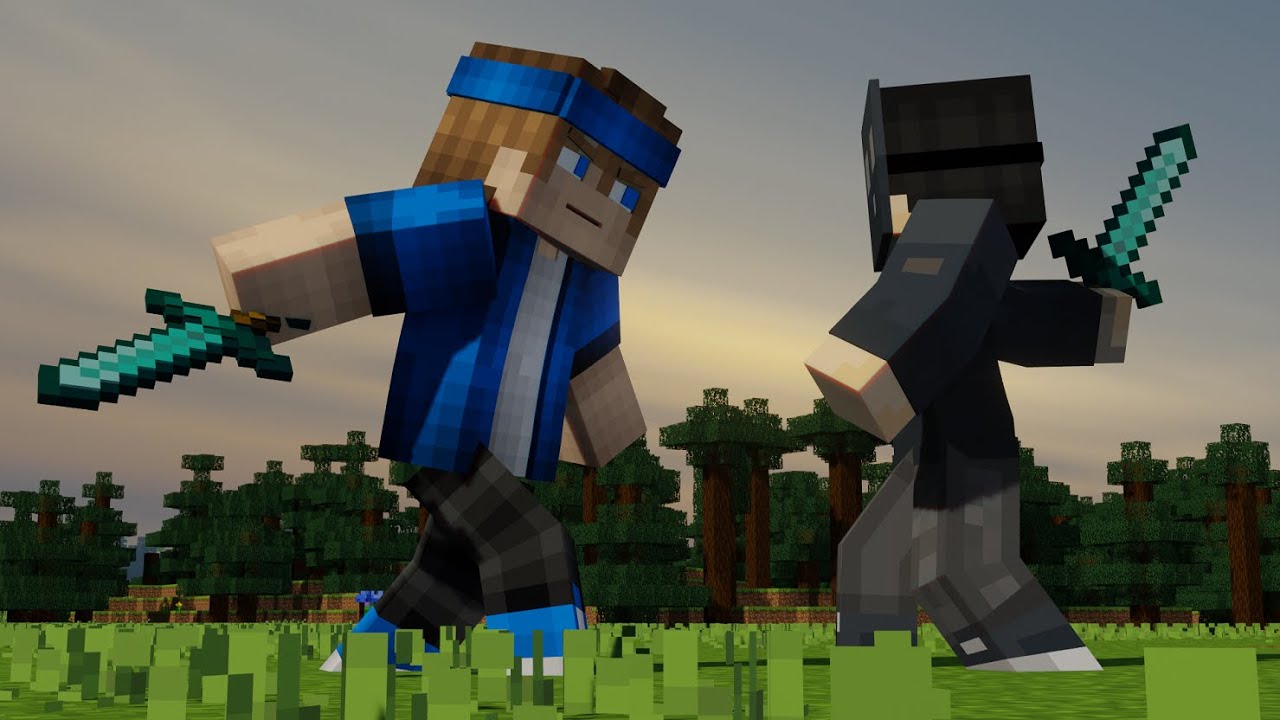 Minecraft Animation | Fights of the boys. - YouTube