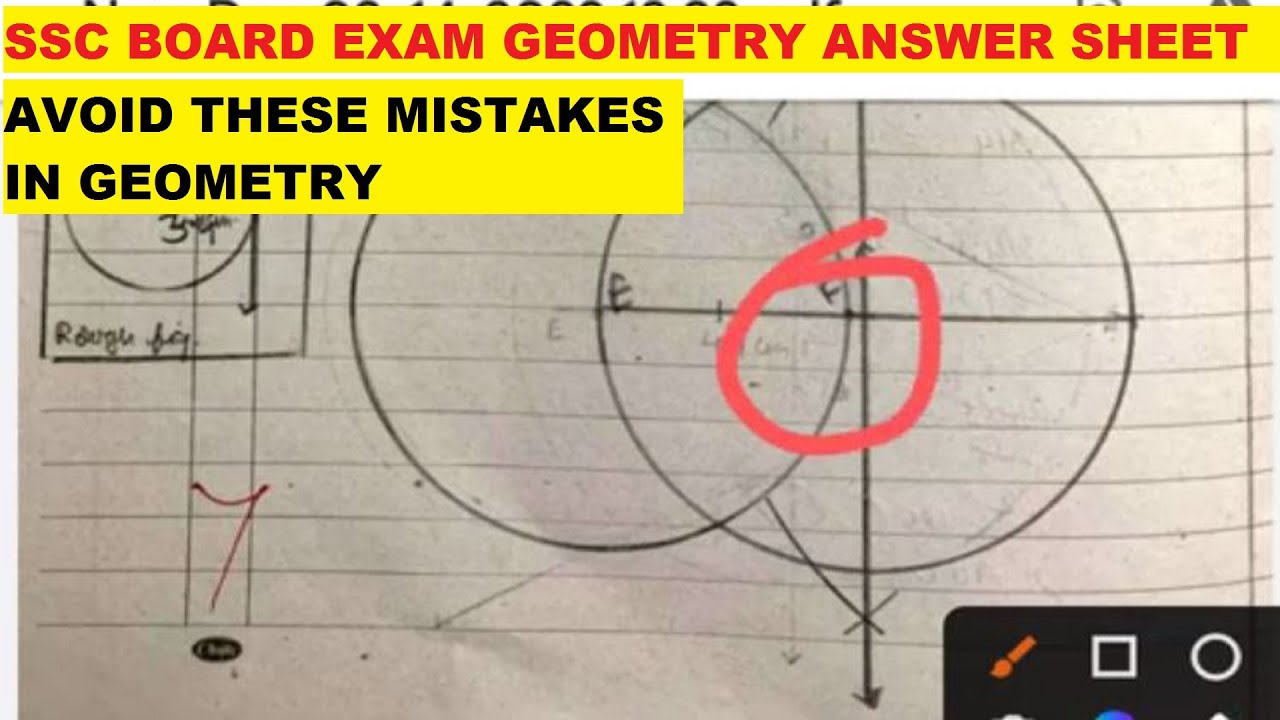 ssc board exam Geometry Answersheet 2023 | 10th class geometry paper ...