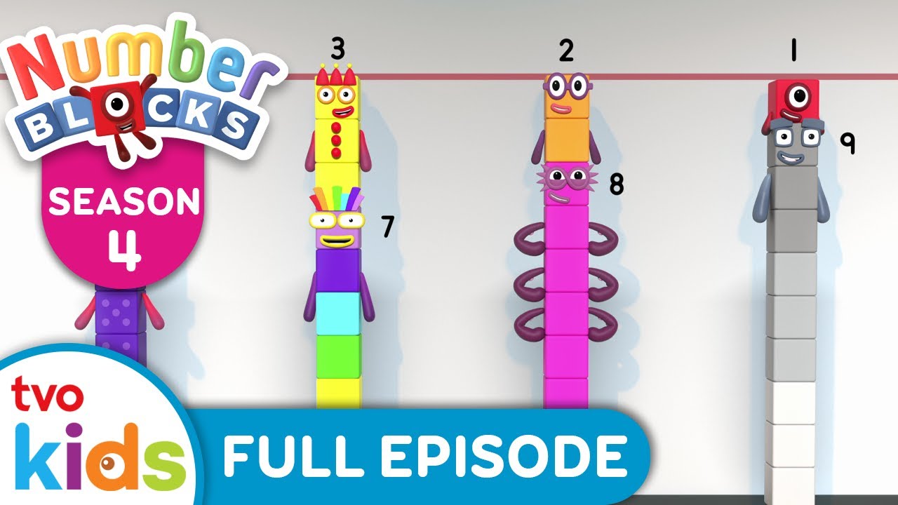 NUMBERBLOCKS 💛 Ten-vaulting 🏆 NEW Season 4 Full Episode! Learn To Count ...