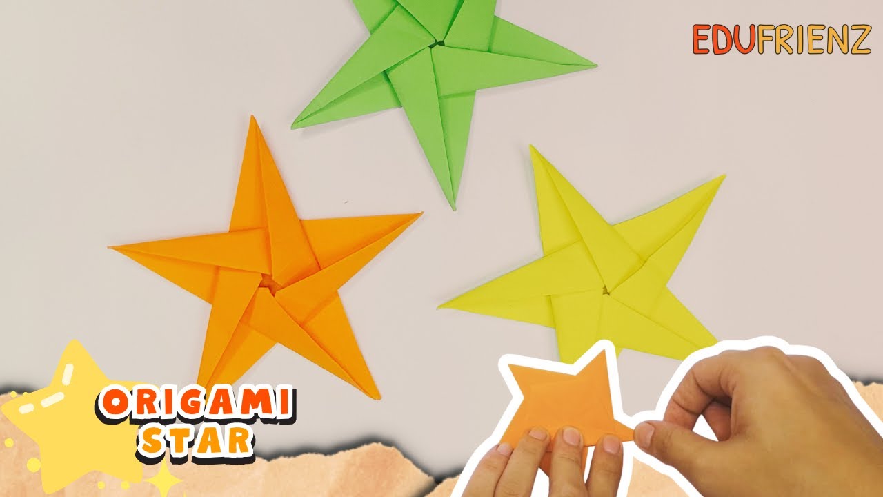 Origami Five Pointed Star - Easy Origami Star Tutorial - YouTube