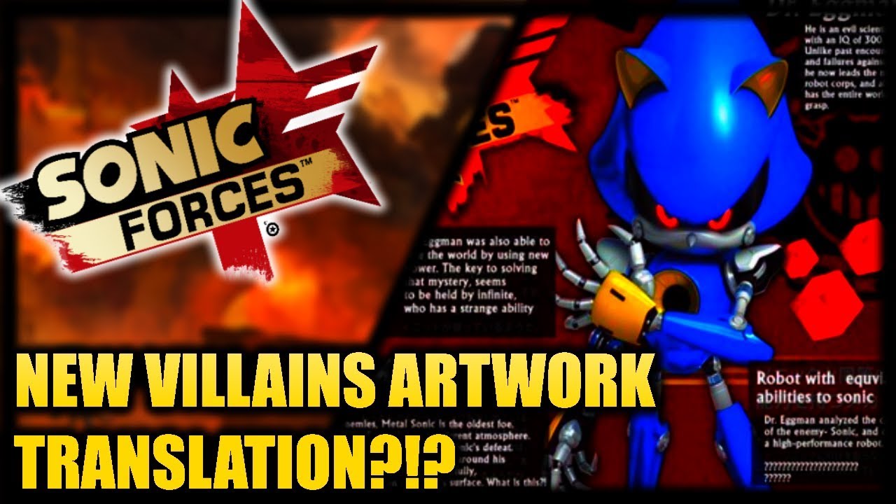 Sonic Forces - New Villains Artwork Translation!! - YouTube