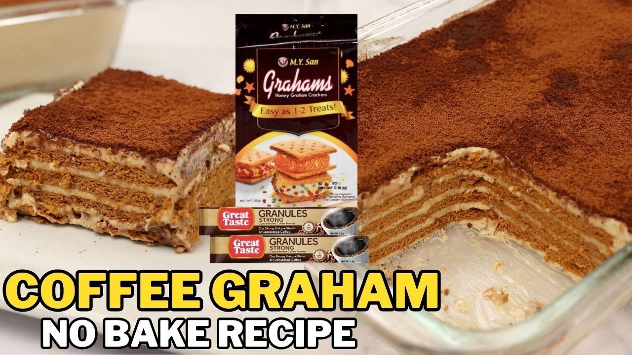 Coffee Graham Float Cake - 5 Ingredients Only - YouTube