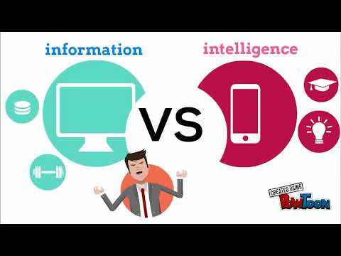 Information vs intelligence - YouTube