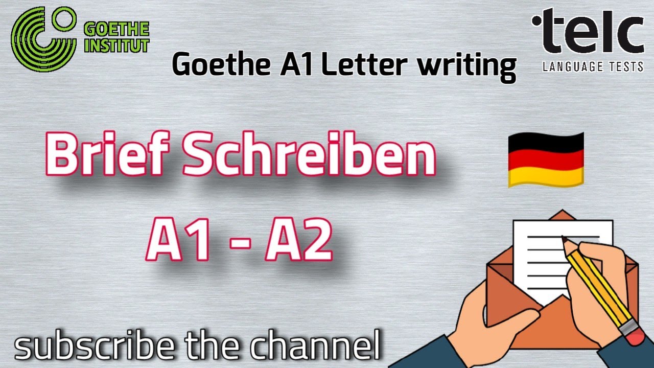 Goethe Exam A1-A2 Brief - EMail schreiben - Start Deutsch 1 - YouTube