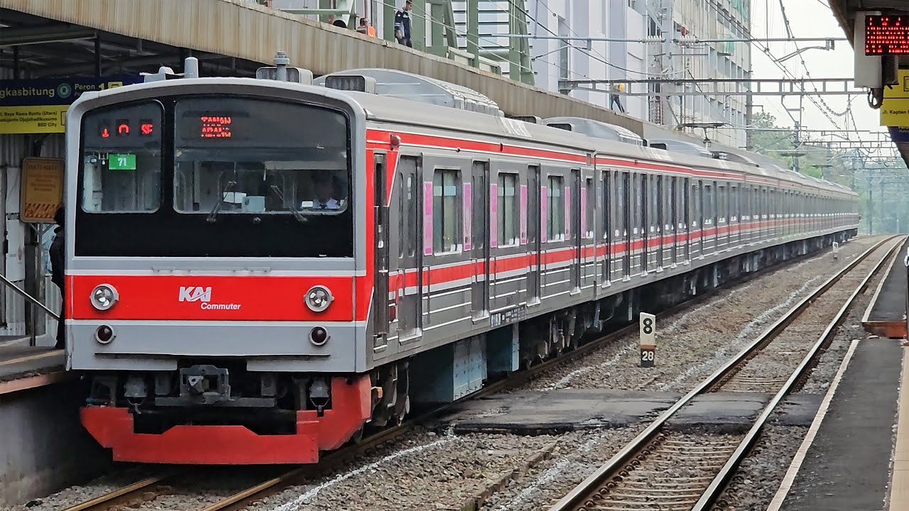 [4K] Stasiun Rawa Buntu: Kompilasi Kereta JR 205 Rheostatik, JR 205 VVVF | KRL Commuter Line (1/ ...