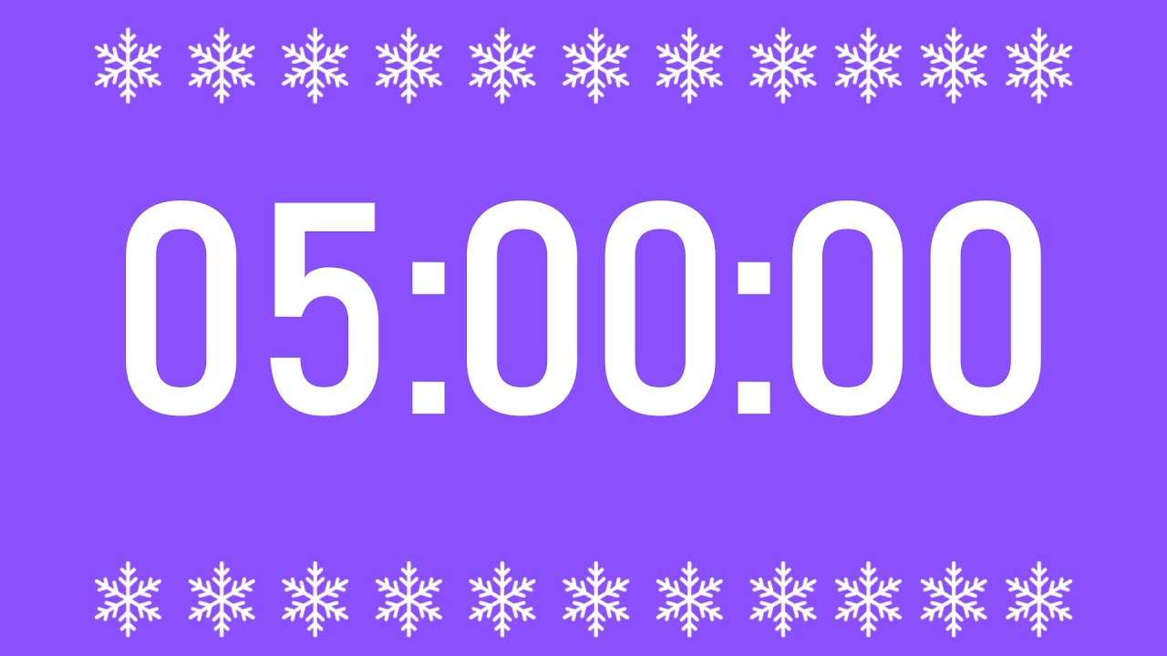 5 Hour Countdown Timer | 300 Minute Countdown for Study, Work, Focus ...