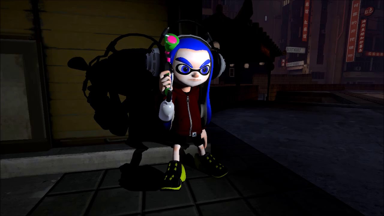 【Cancelled Splatoon SFM Project】 Ngyes boy raids turf war 【+ SFM Mocap ...