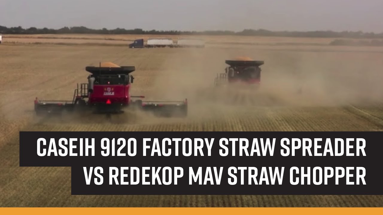 CaseIH 9120 MAV Straw Chopper vs Factory - 2012 - YouTube