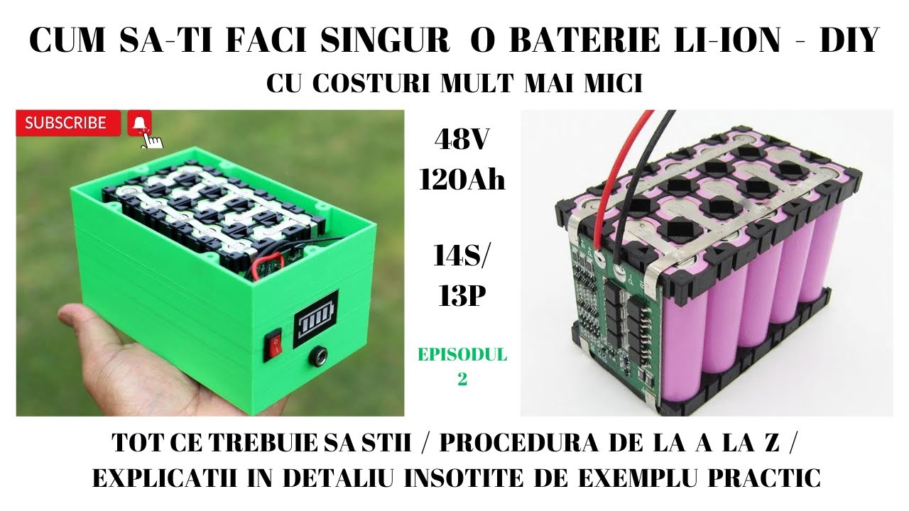 Fa-ti singur bateria !! ep 2. Cum se face o baterie Li-Ion , how to ...