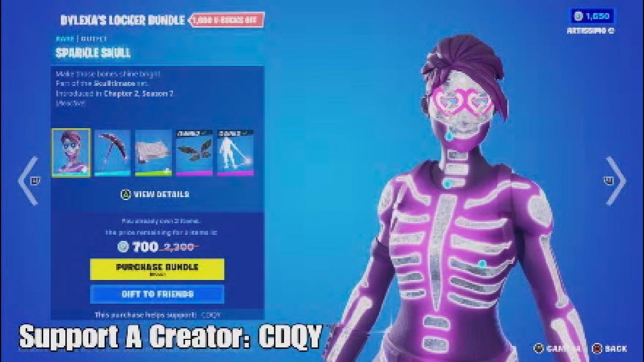 *NEW/RETURN* Dylexa's Locker Bundle (Sparkler Skull)! 🎃 (Fortnite Shop ...