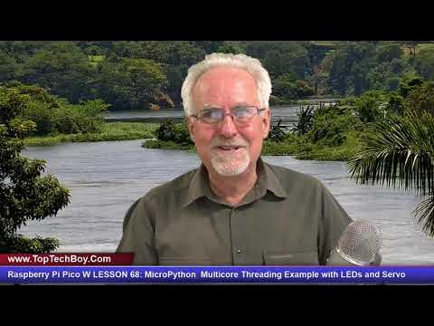 Raspberry Pi Pico W LESSON 68: MicroPython Multicore Threading Example with LEDs and Servo - YouTube