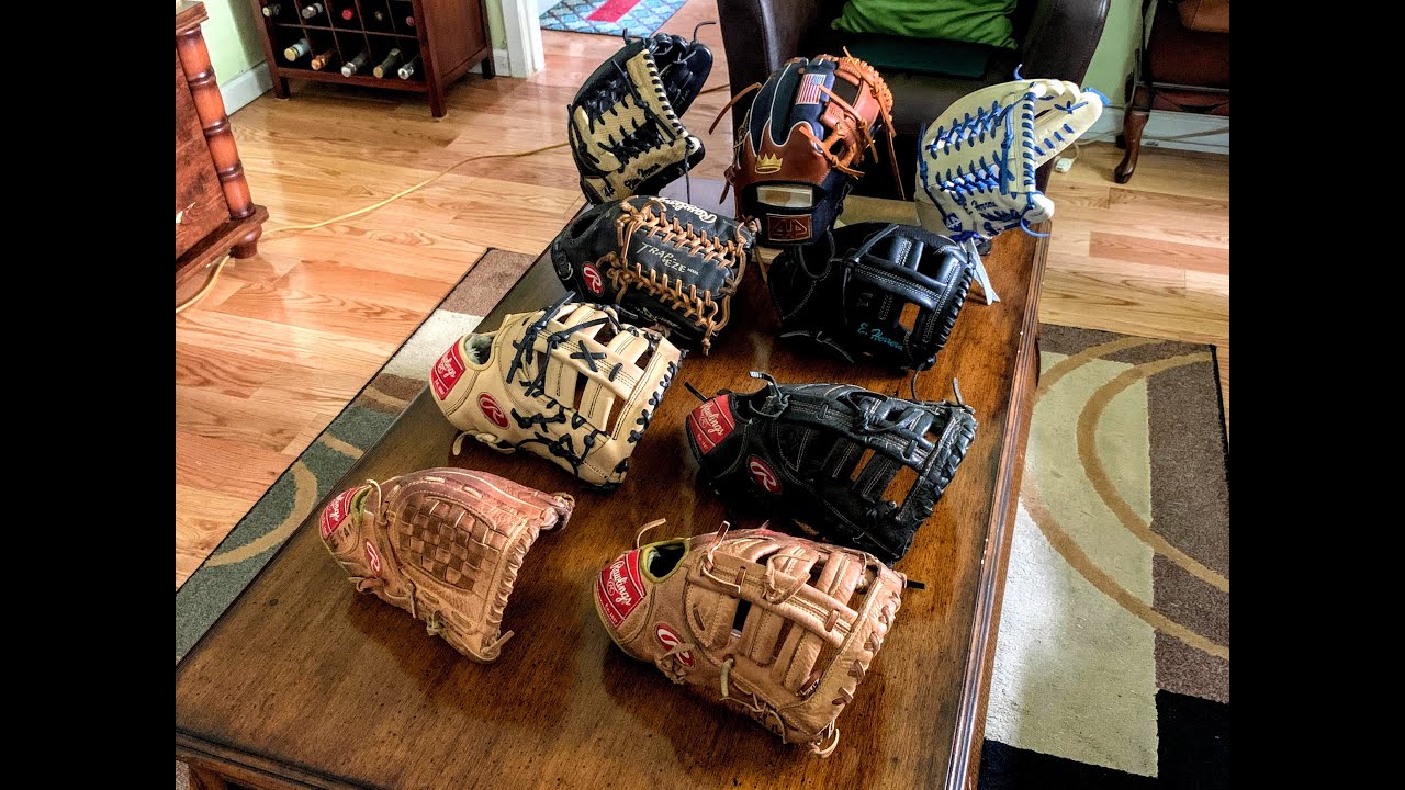 BASEBALL GLOVE COLLECTION - August 2020 - YouTube