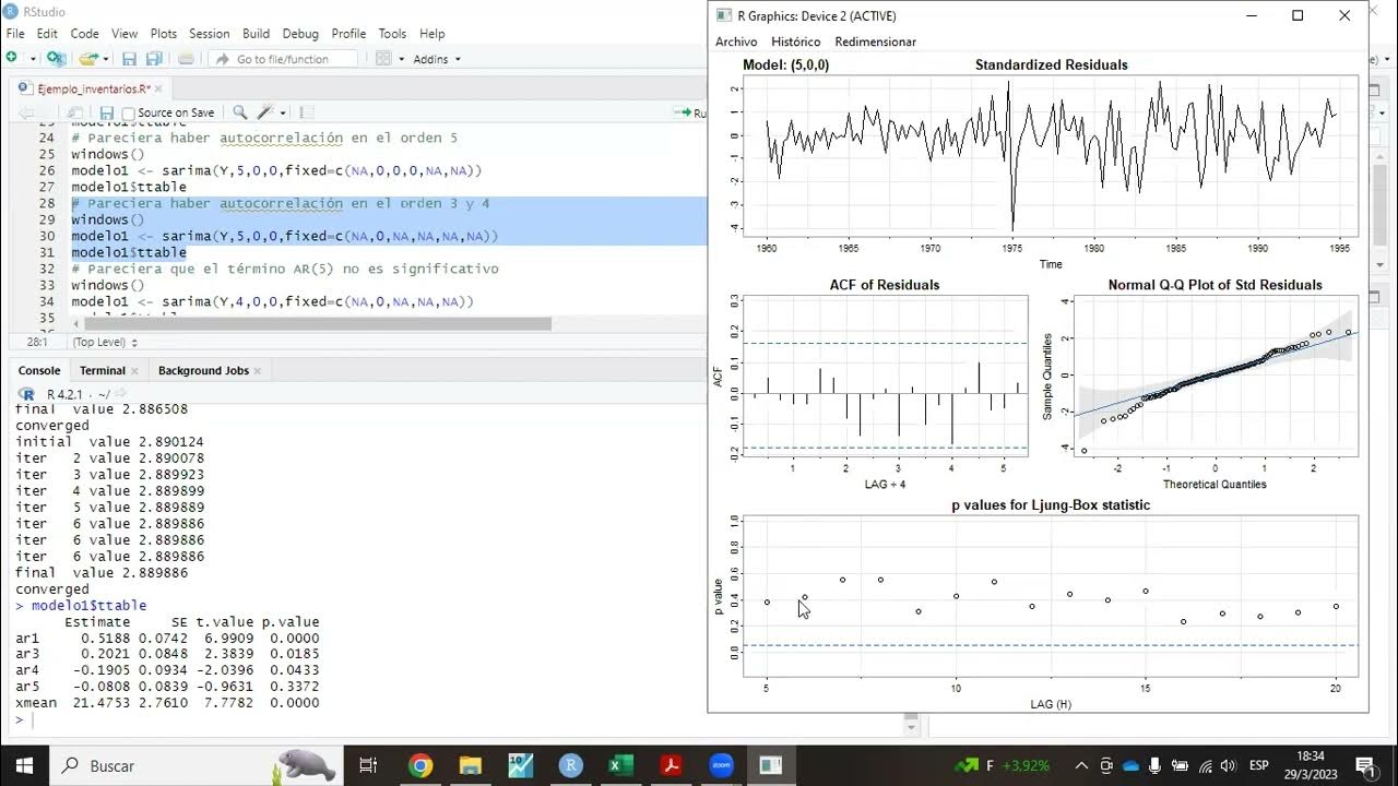 Metodología de Box y Jenkins en R Studio - YouTube