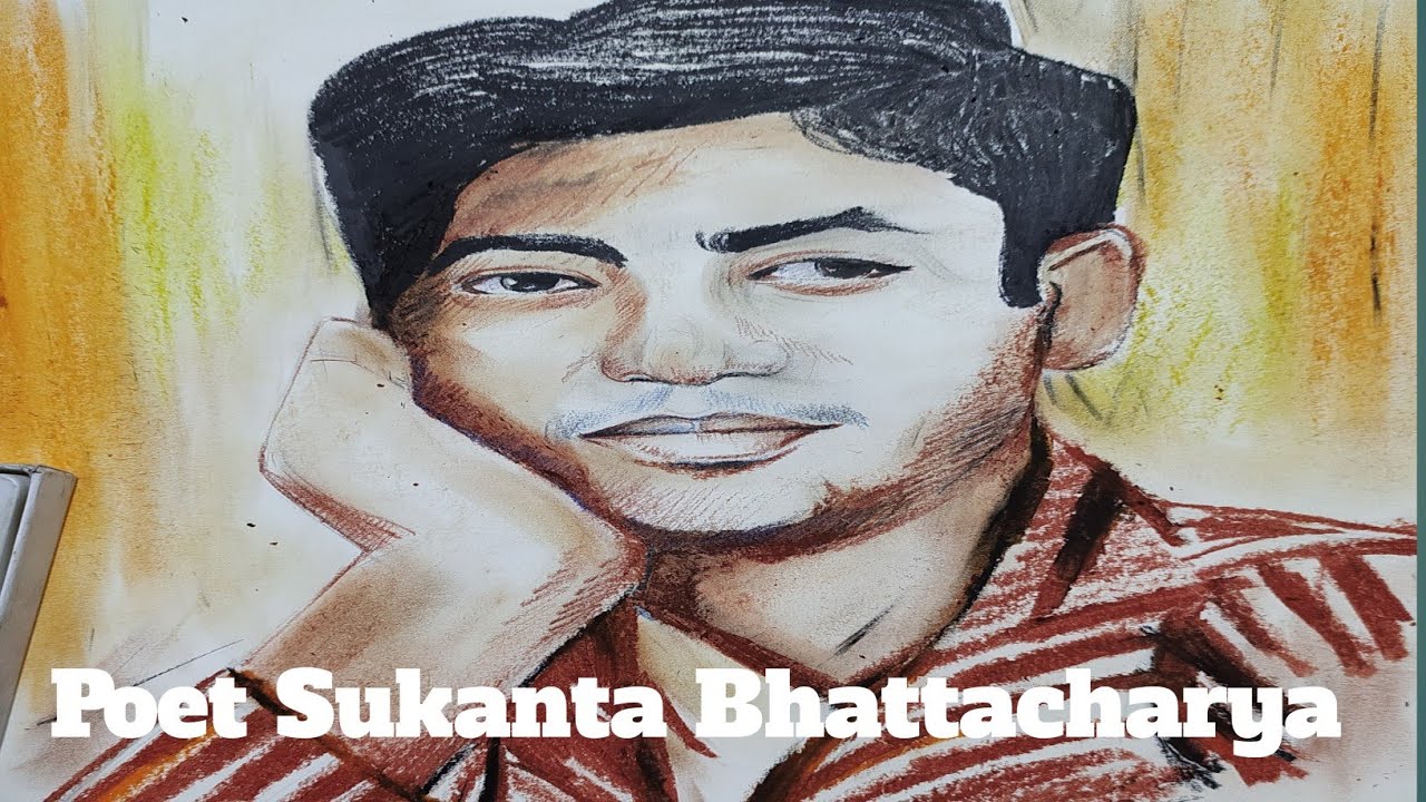 How to draw Poet Sukanta Bhattacharya portrait.. - YouTube