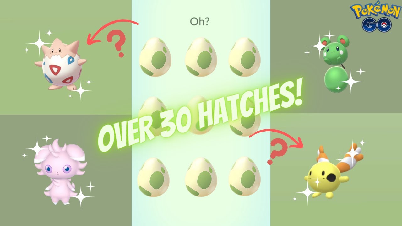 Hatched OVER 30 Event Eggs, Did We Get SHINY? Pokemon Go Small Yet ...
