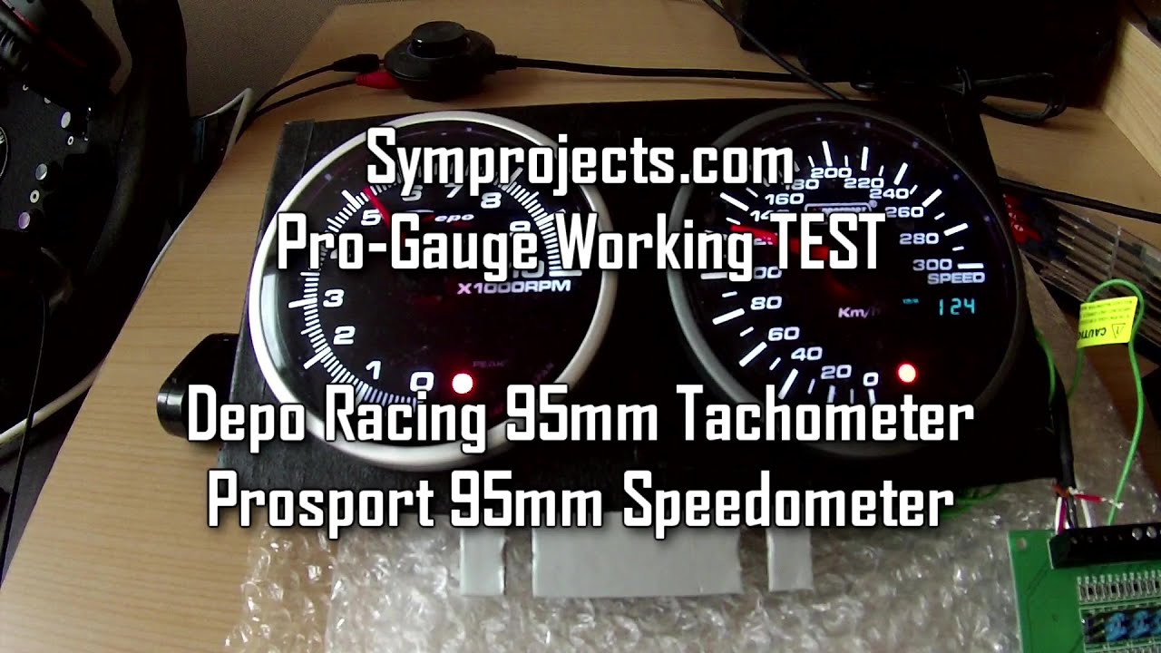 Symprojects.com | Prosport 95mm SPEEDOMETER Gauge | TEST - YouTube
