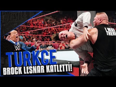 WWE RAW Türkçe Çeviri | Brock Lesnar, Rey Mysterio'nun Ailesini Katletti!!!