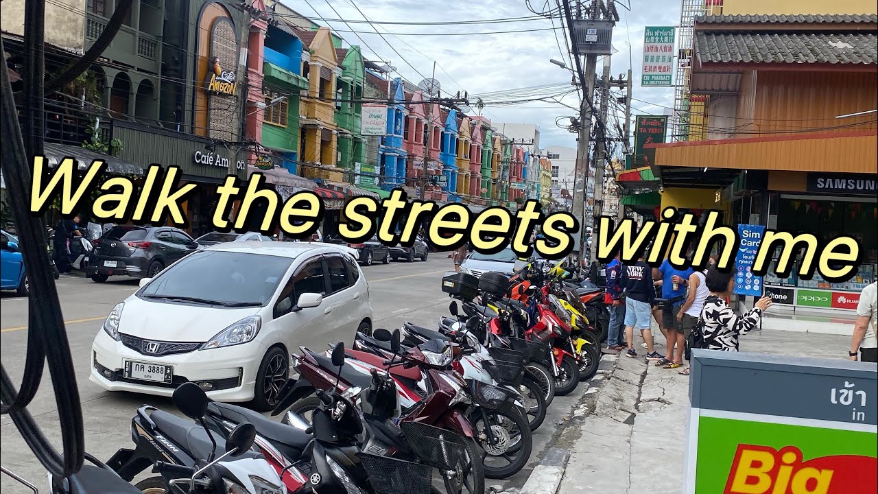 streets of downtown Betong , Thailand | walking tour | Travel 2024 ...