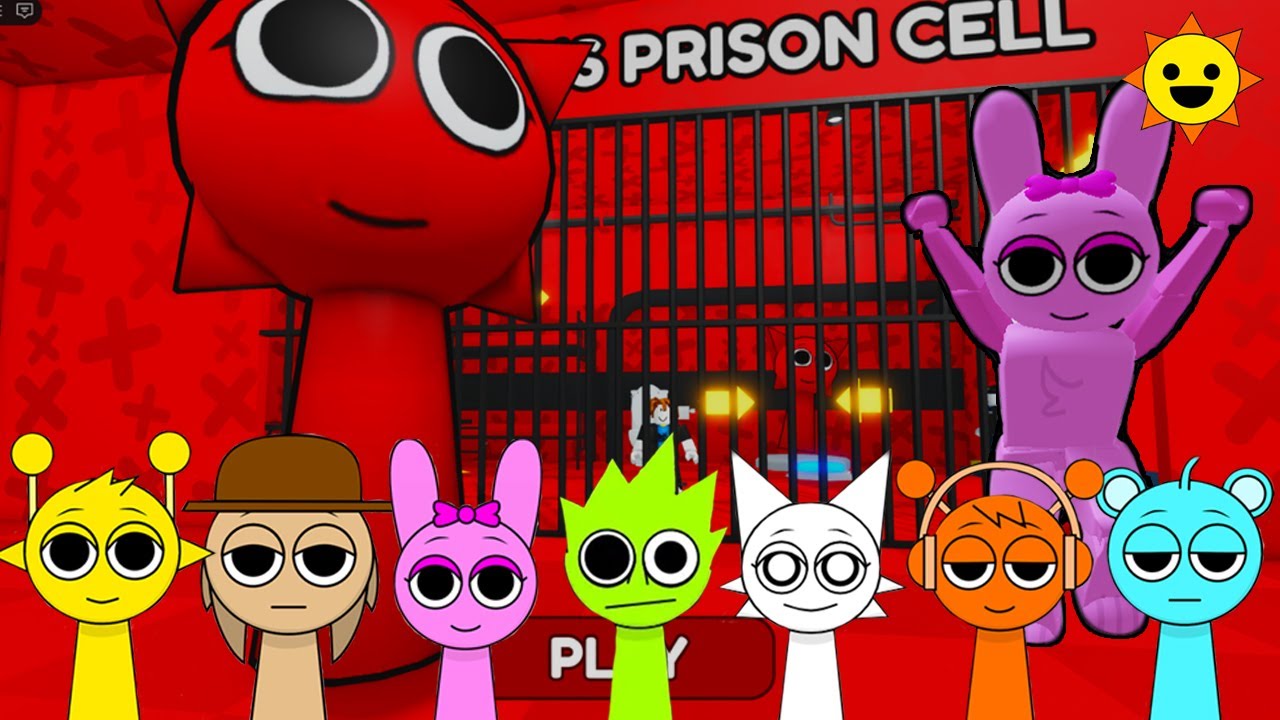 Pink Sprunki play Sprunki Mroona Prison Run Roblox Incredibox Sprunki ...