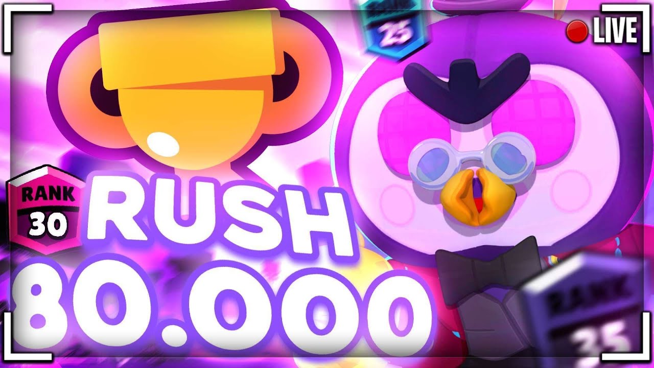 🔴Live Brawl Stars fr : RUSH 80k🏆en BRAWL BALL, ALL 1100 (Brosta est de retour oeee)?!🔴 - YouTube