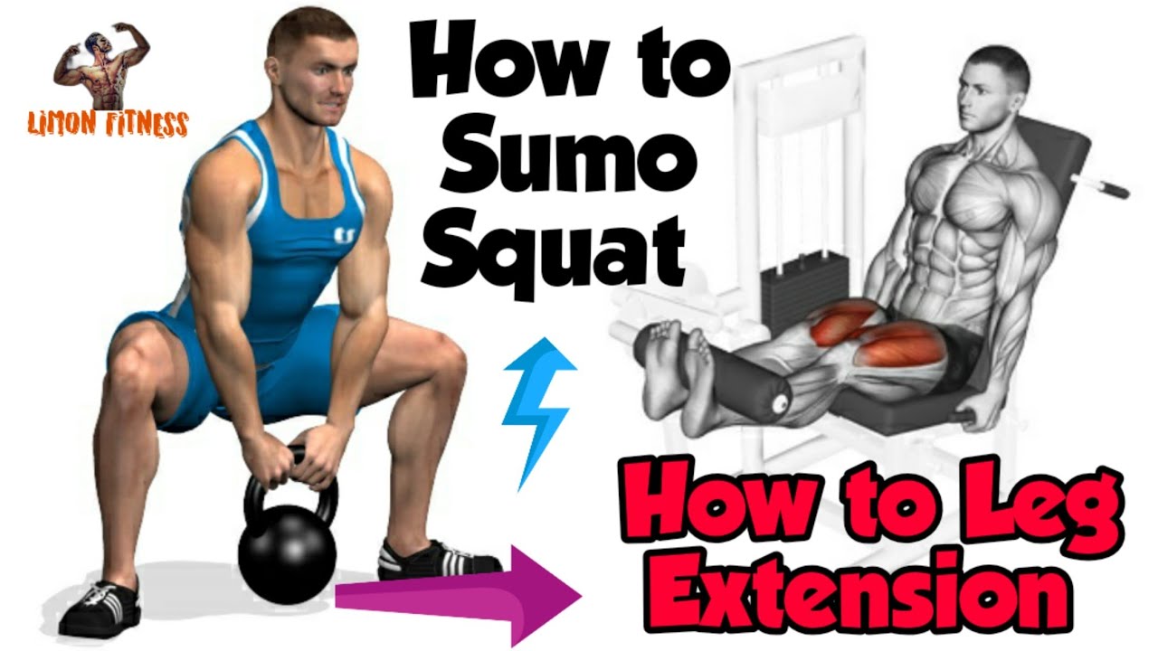 Drumbbell Sumo Squat | Leg extension | How to sumo squat / leg ...