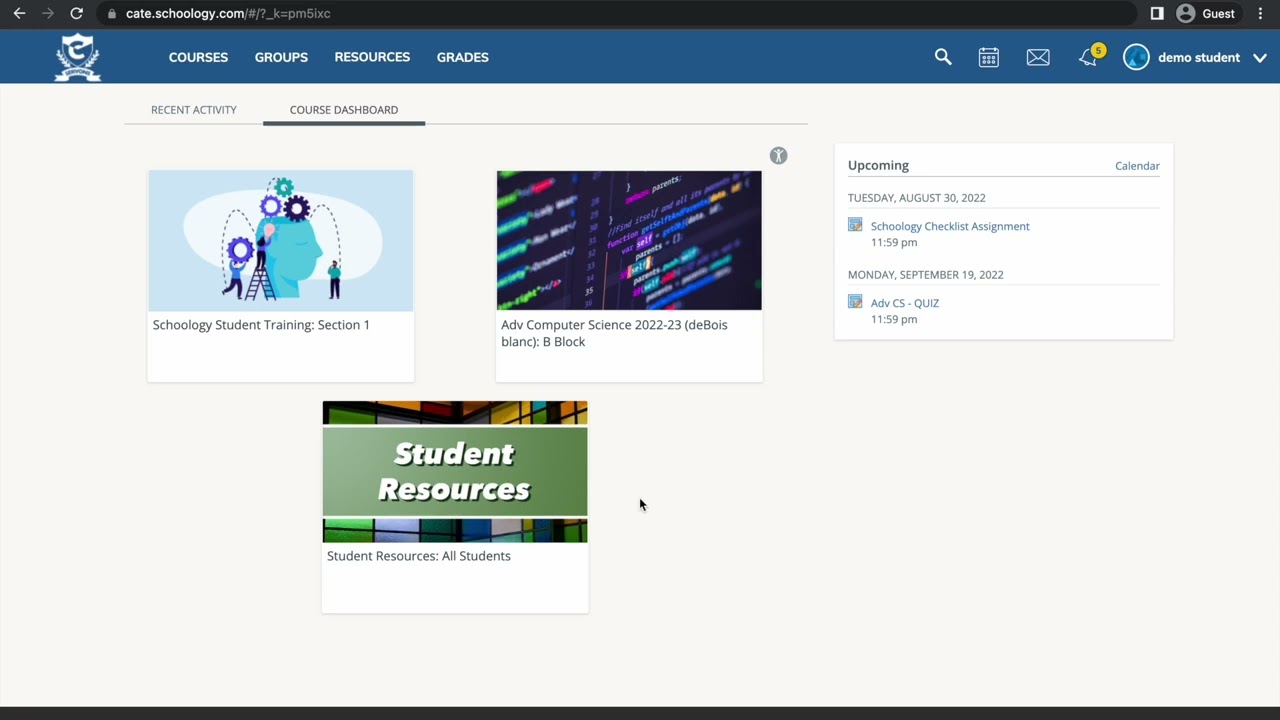 Student Schoology Checklist Assignment (2022-23) - YouTube