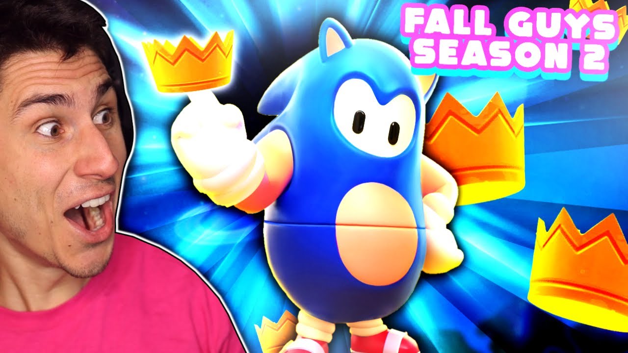 Sonic Won EVERY CROWN In Fall Guys SEASON 2! - YouTube