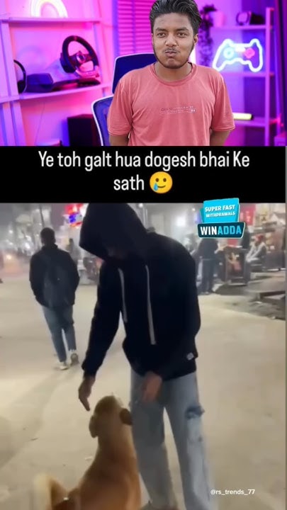 Doggy ko gussa aa gaya 🥲 ️🤣 #short47maker #funny #5mveiws #comedy #shorts #ytshorts #1mviewers ...