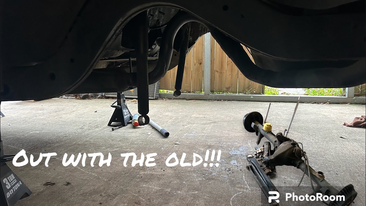 Finally got this rear end out!!!!! - YouTube