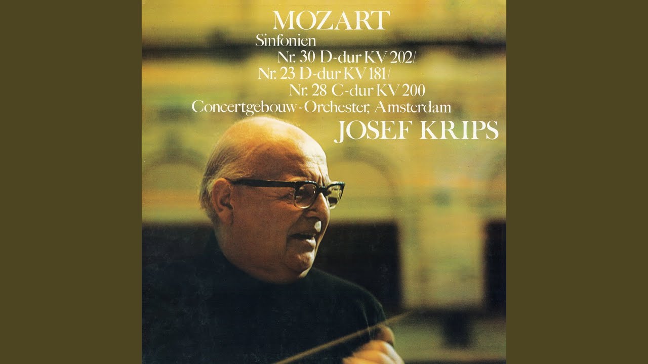 Mozart: Symphony No. 30 in D Major, K. 202: II. Andantino con moto ...