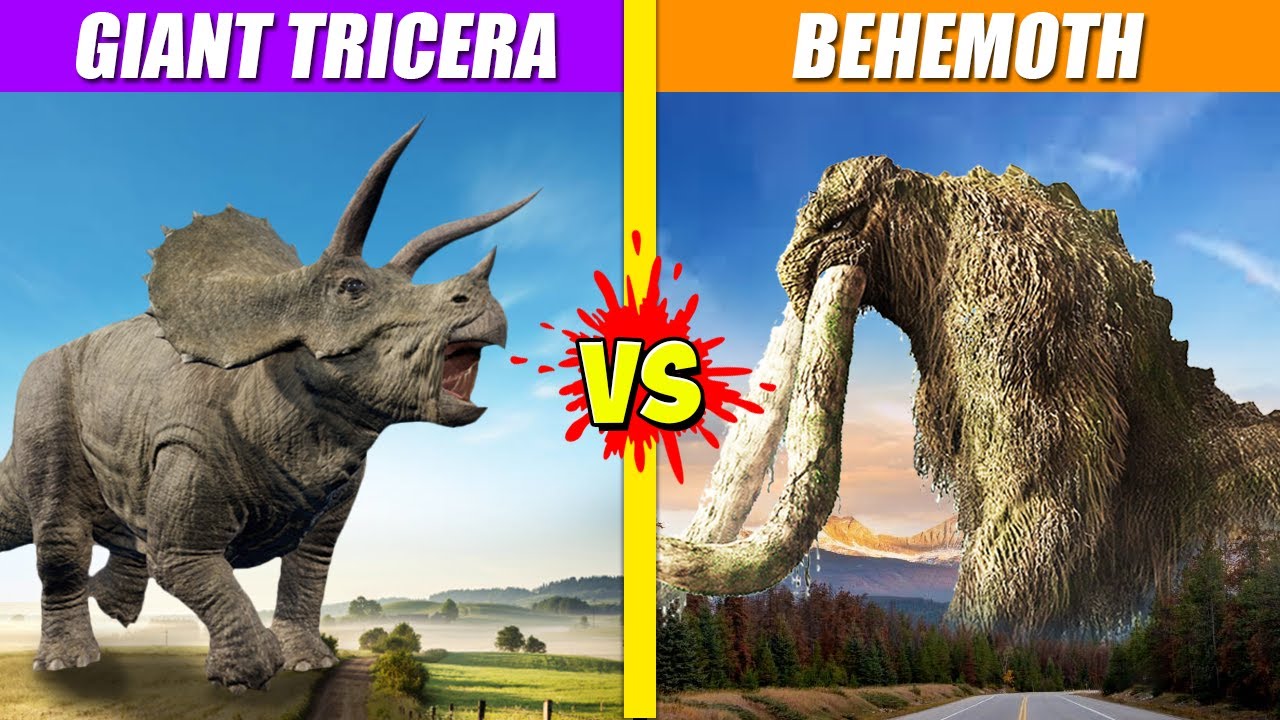 Giant Triceratops vs Titanus Behemoth | SPORE - YouTube
