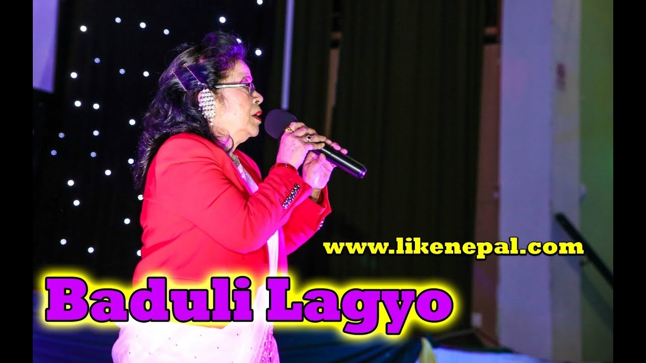 Baduli Lagyo Baduli - Nepali Superhit Song by Mira Rana || Live in UK ...
