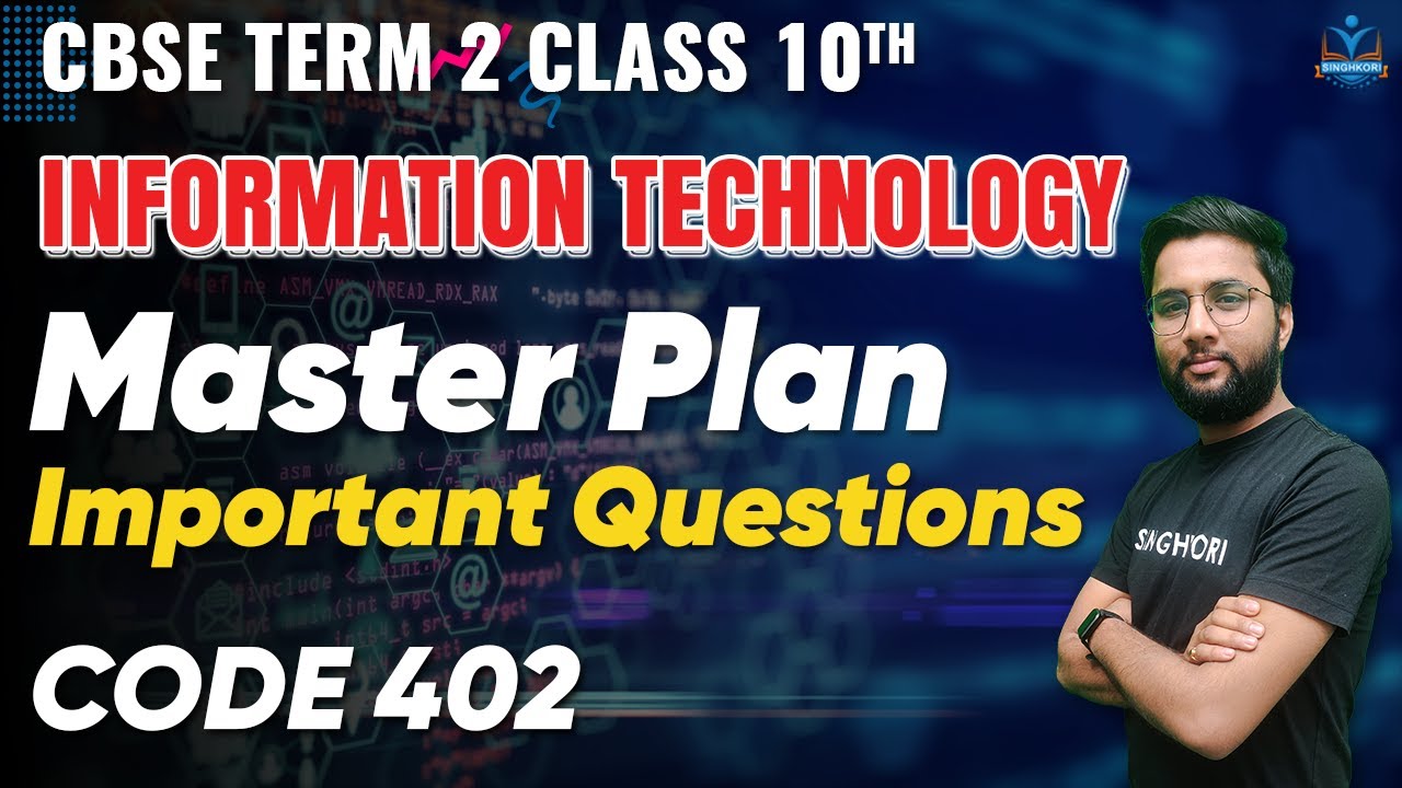 Term 2 Class 10 IT | BLUE PRINT IT | Information Technology | Most ...