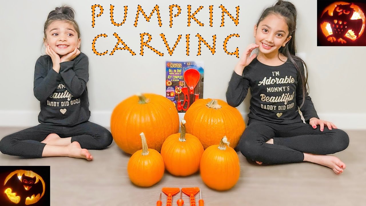 Spooky Fun: Our DIY Halloween Pumpkin Carving Adventure! - YouTube