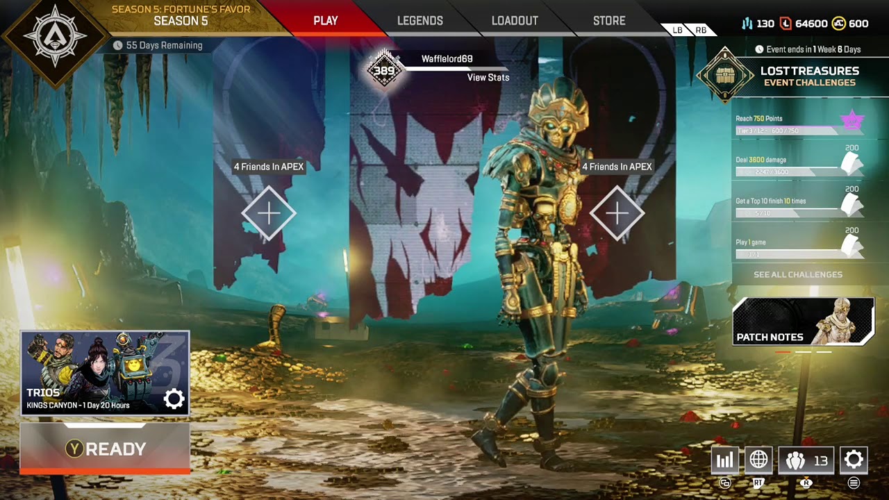 Apex Legends Revenant Relic of Death Menu Animation Run - YouTube