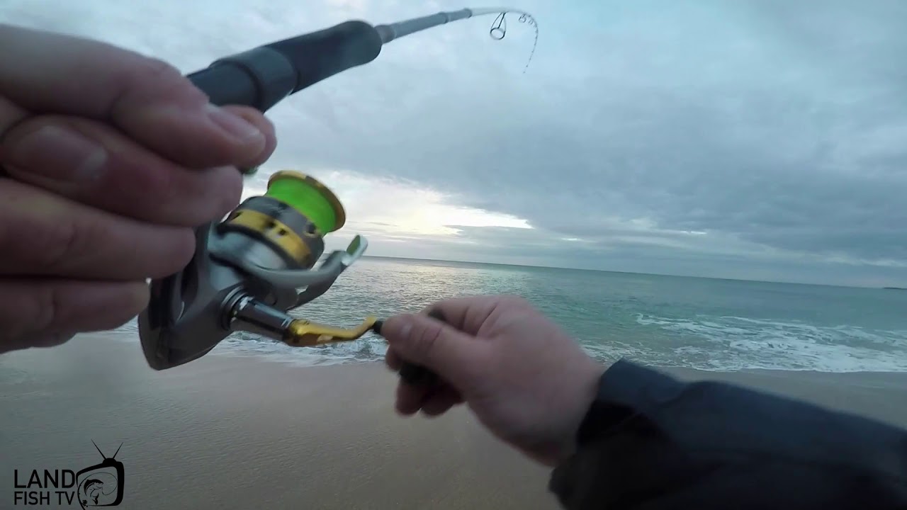 Beach hopping for Australian Salmon - YouTube