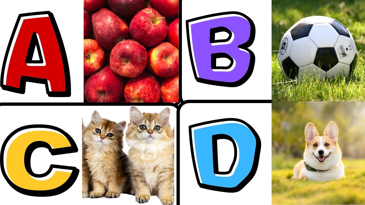 ABC Song with Fun | A is for apple B is for Ball| ABCD Alphabet Rhymes ...
