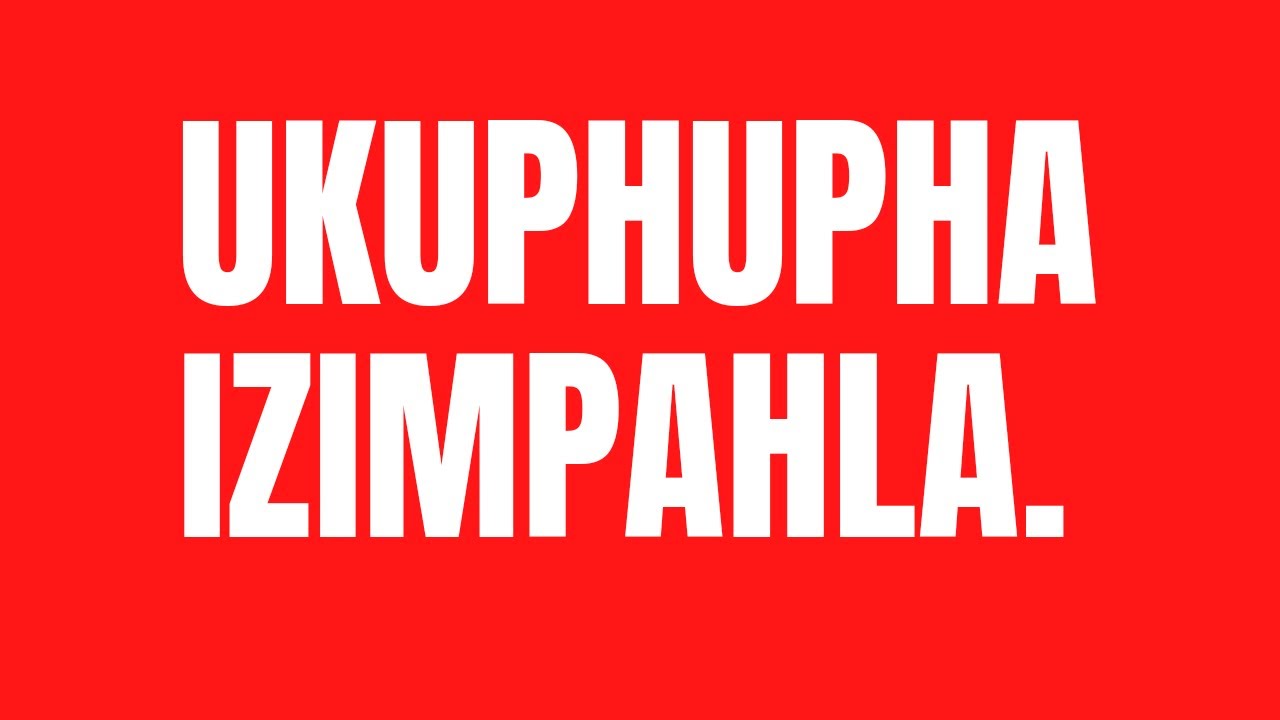 Ukuphupha izingubo zengane | @pastorweningi - YouTube