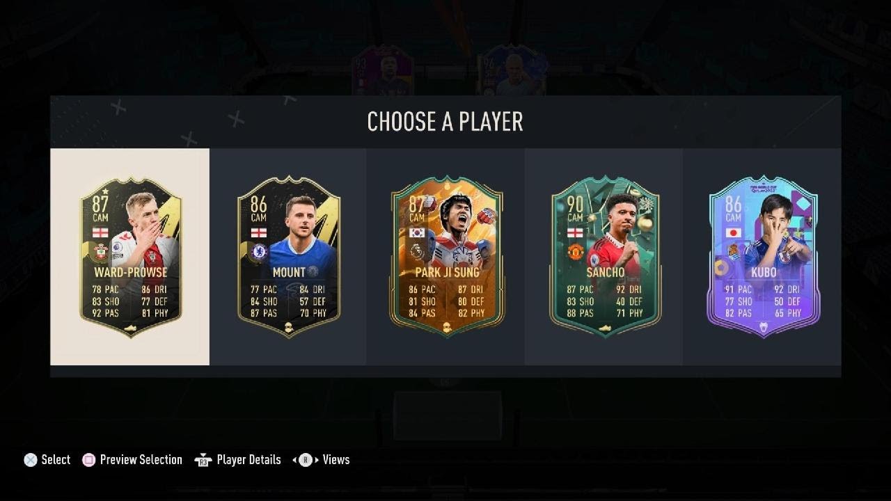 Online Draft Selection FIFA 23 - YouTube