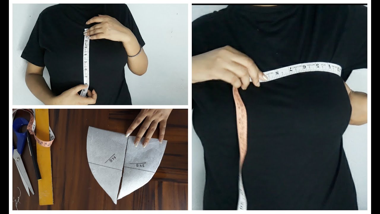 How To Take Measurement For Bra Cups | ब्रा कप के लिए माप - YouTube
