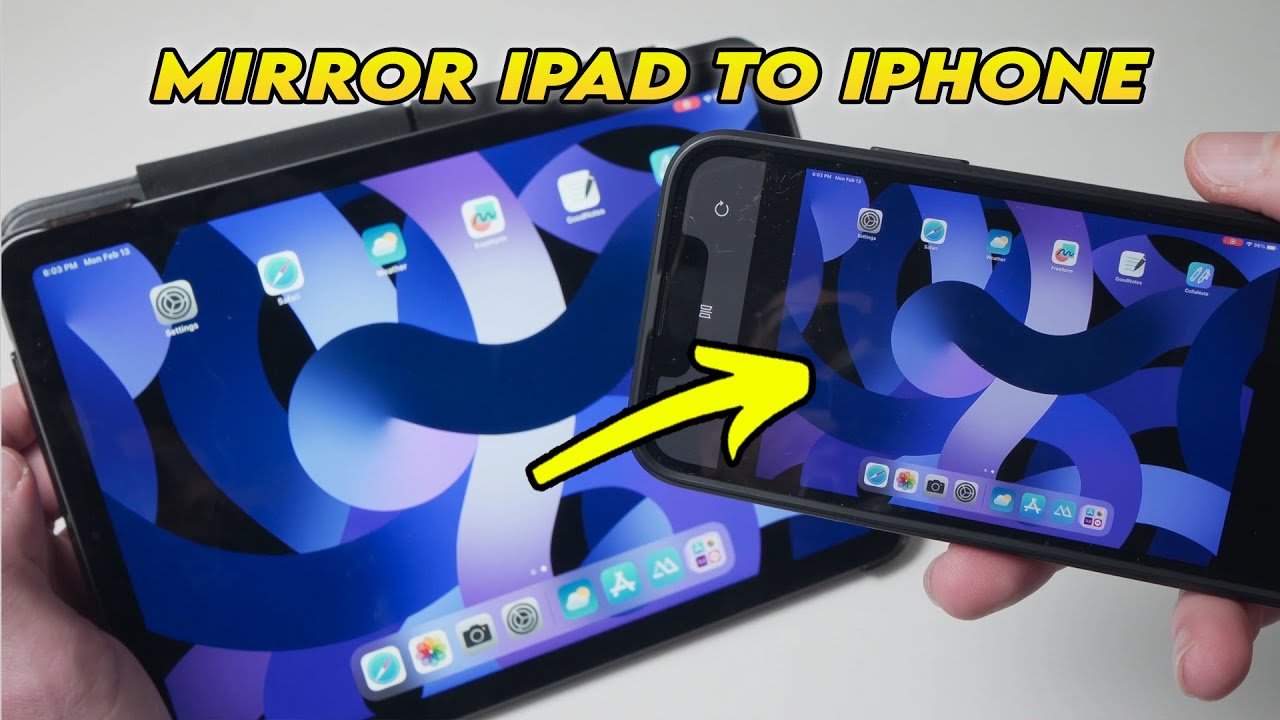 How to Mirror iPad Screen to Your iPhone - YouTube