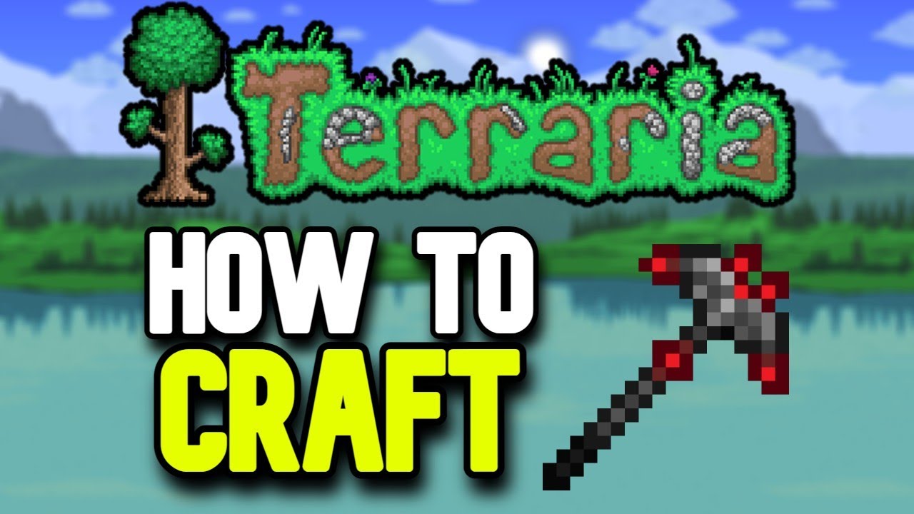 How to Make a Deathbringer Pickaxe in Terraria - YouTube