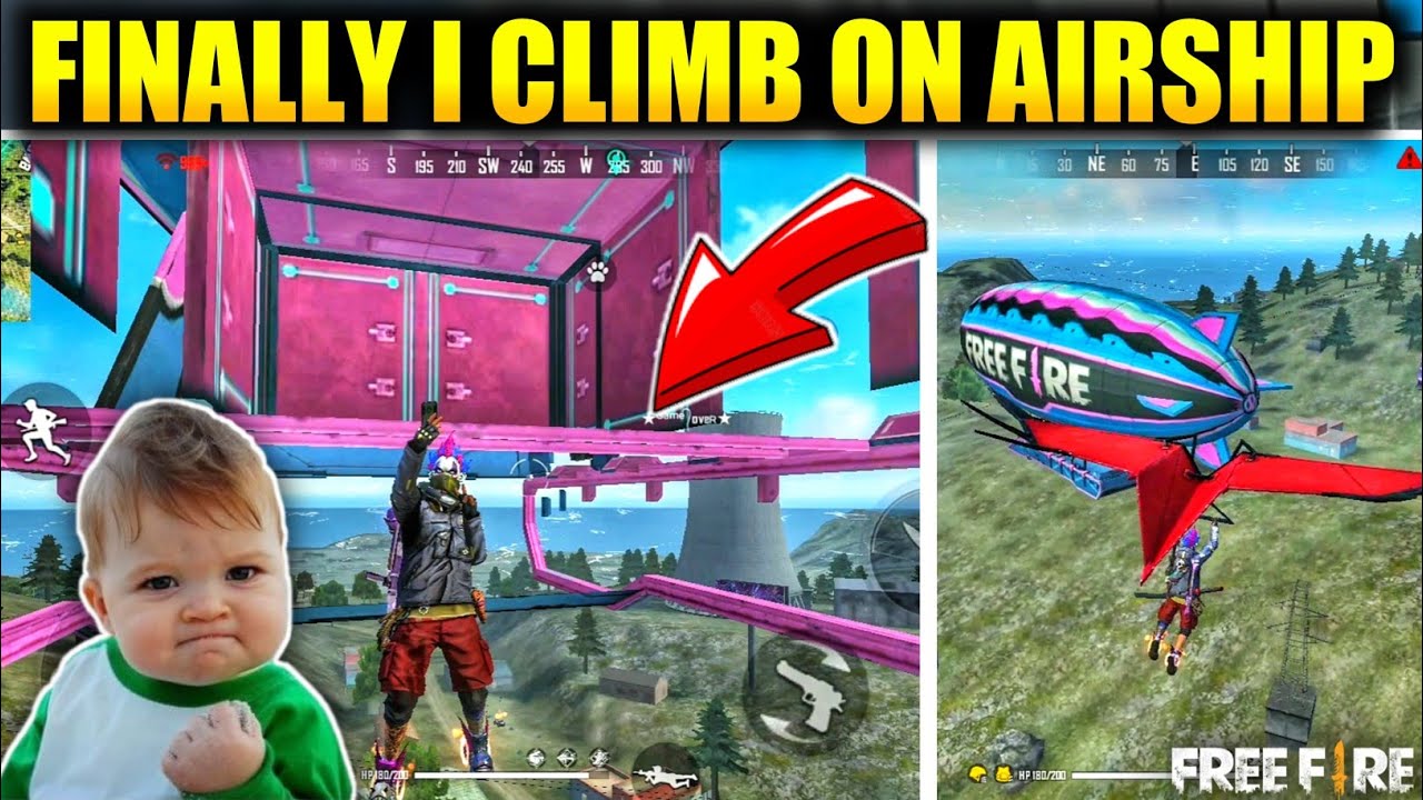 FINALLY I CLIMB ON AIRSHIP || HOW TO CLIMB ON AIRSHIP - GARENA FREE ...
