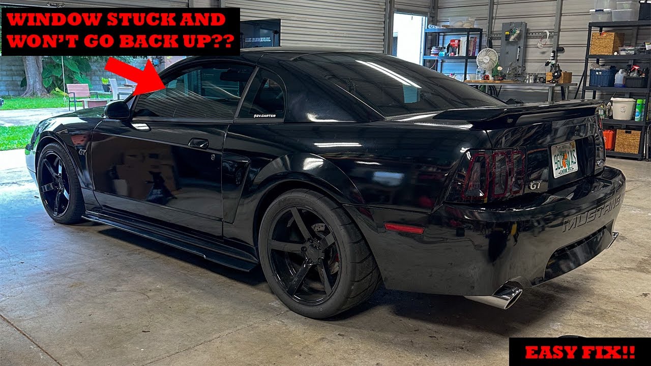 99-04 Mustang Window Not Operating Properly. Window Stuck Down FIX ...