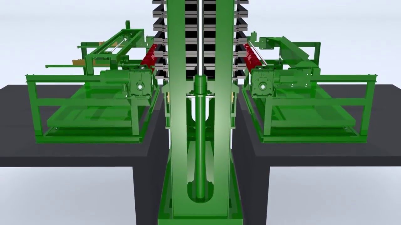 3D Animation - Press Dryer Plywood - YouTube