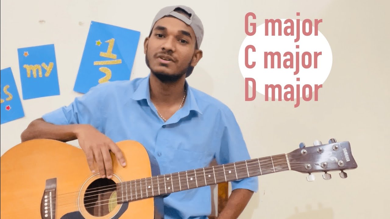 G , C , D major chords /guitar tutorial /beginners - YouTube