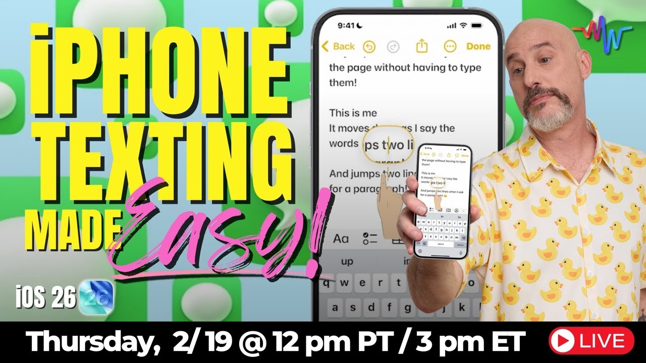 💬 Master Text on iPhone (iOS 26): ⚡️ Type Faster (LIVE) 🧠 - YouTube