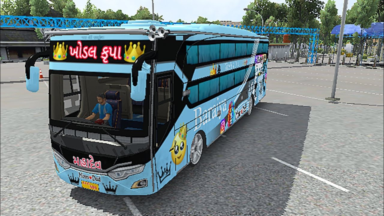 Khodal krupa bus driving with gujarati song ( અલબેલો ) #_Nitesh_Baraiya ...